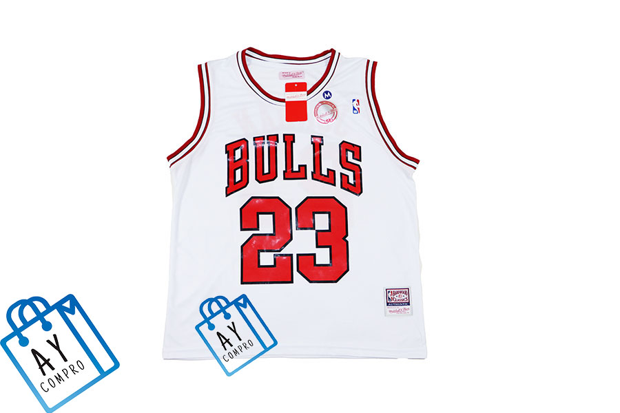 CHICAGO BULLS 23 JORDAN WHITE JERSEY CHICAGO BULLS 23 JORDAN WHITE JERSEY